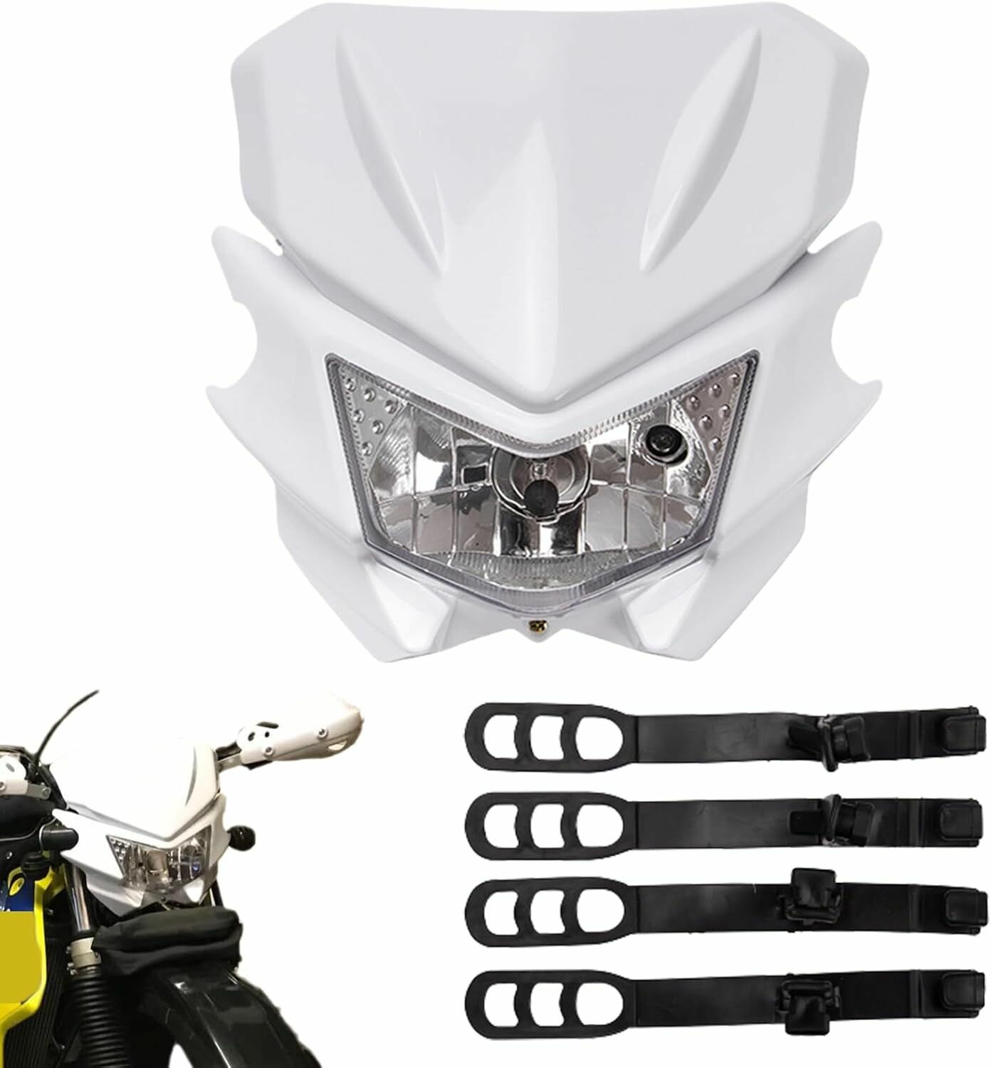 Фара головного света в сборе на мотоцикл, эндуро, питбайк