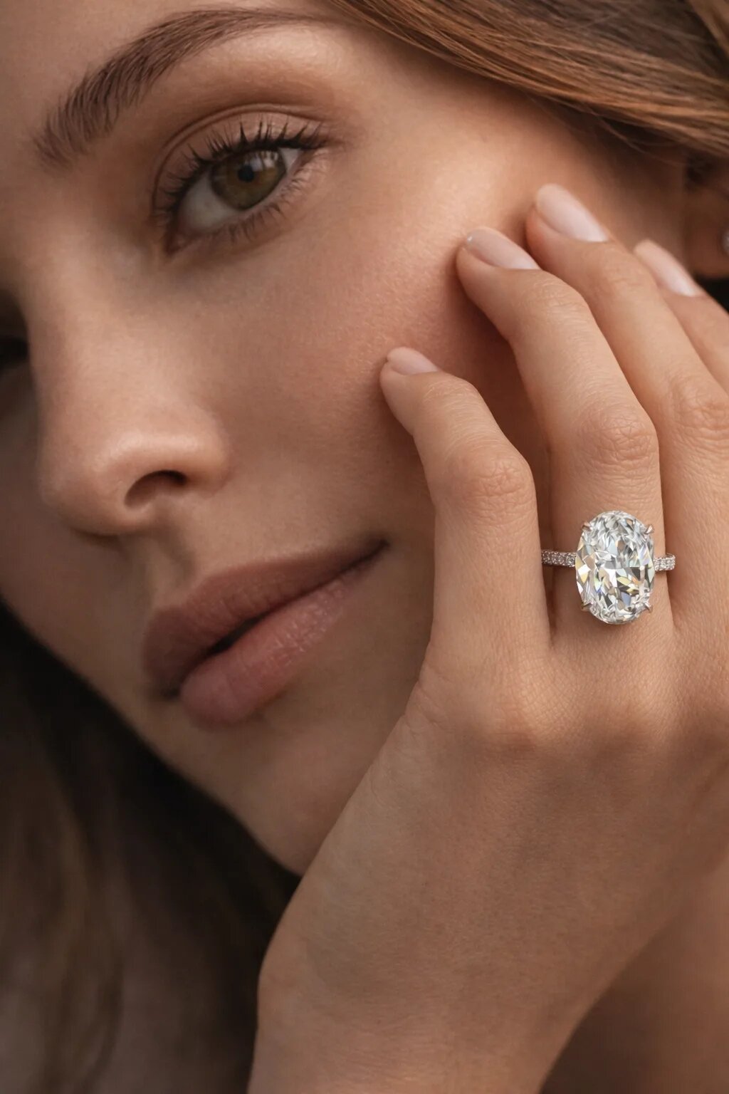 Кольцо помолвочное, циркон