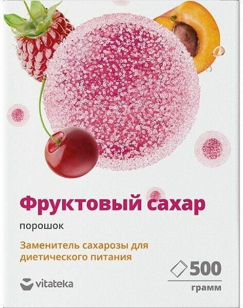 Фруктовый сахар (фруктоза) Vitateka/Витатека порошок 500г