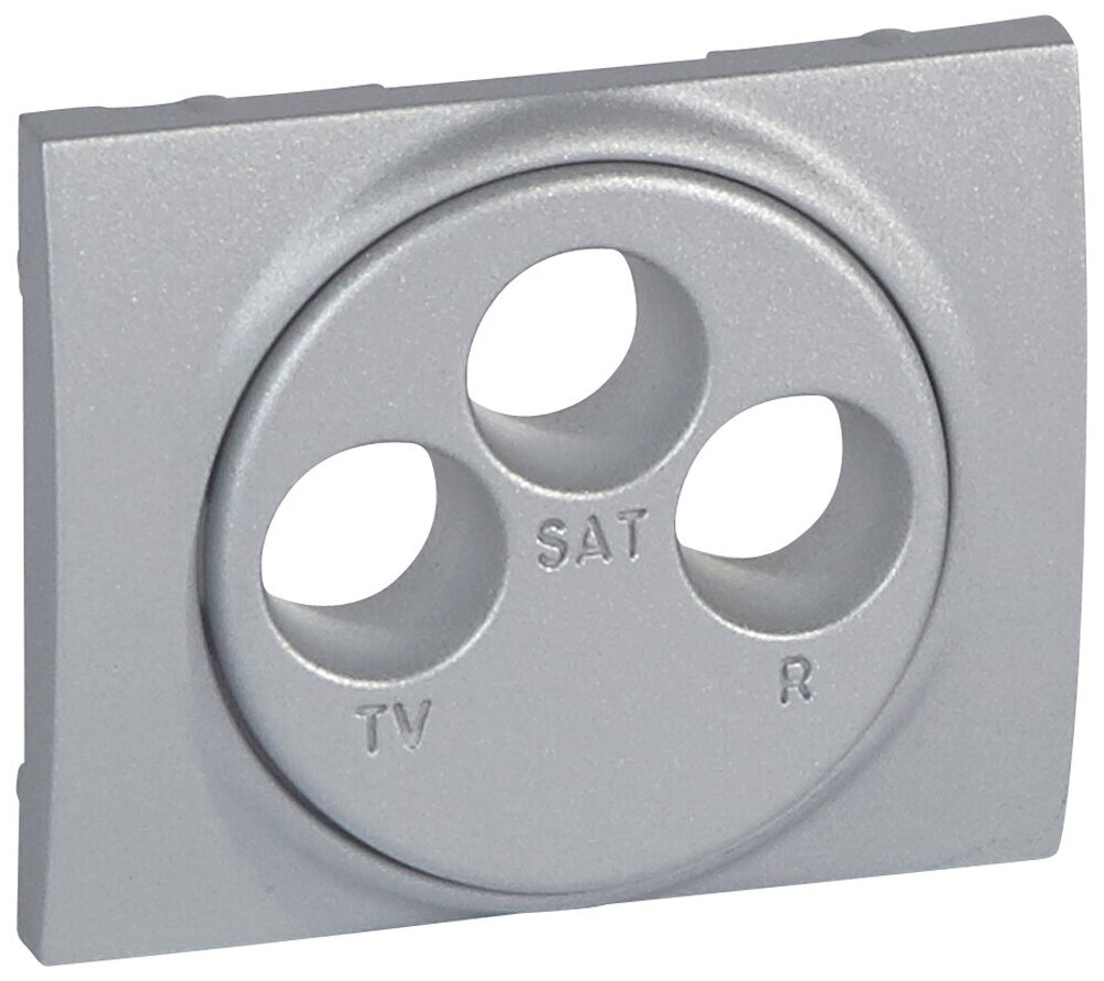 Накладка TV-FM-SAT розетки Legrand Galea Life Aluminium 771373