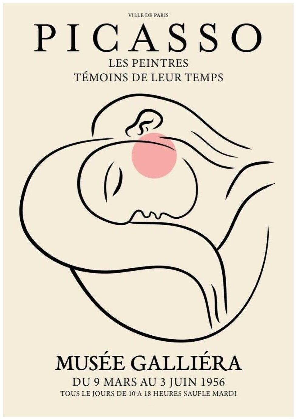 Постер / Плакат / Картина Пабло Пикассо - Спящая девушка 60х90 см в подарочном тубусе