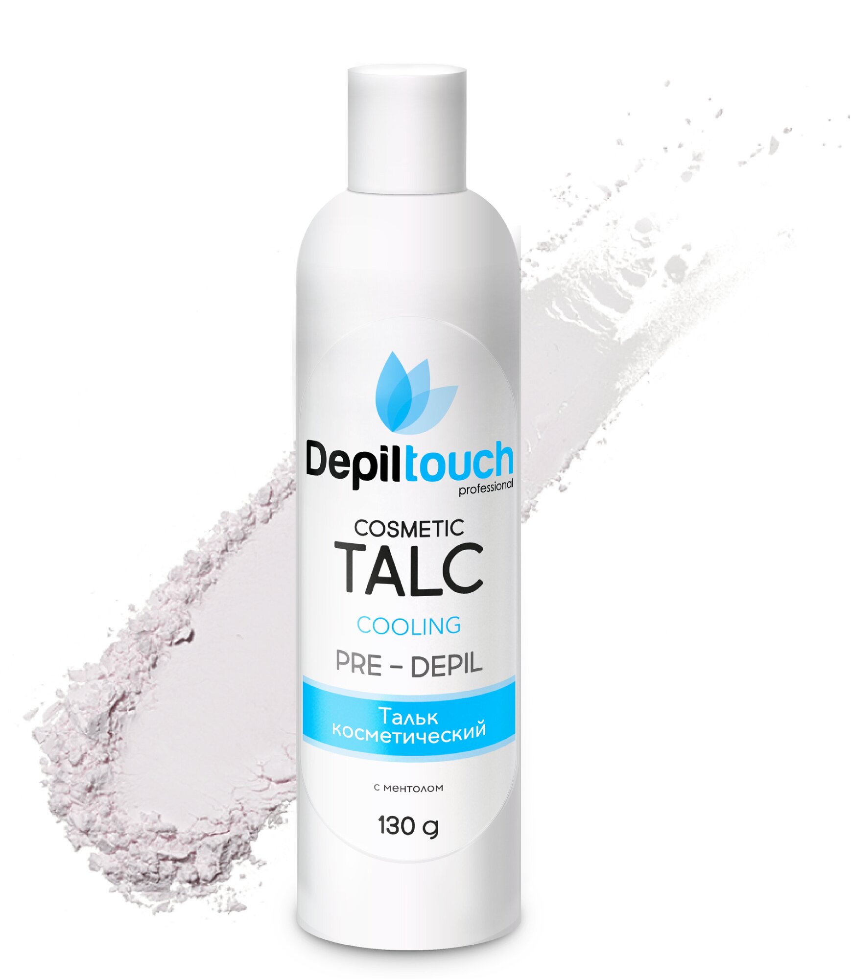 DEPILTOUCH PROFESSIONAL Косметический тальк с ментолом, 130 гр