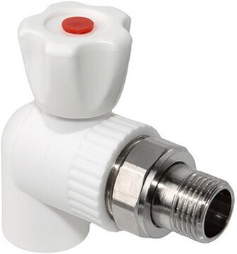 PPR Кран шаровой угловой НР (сталь) 20х1/2" TIM Tpp3072. S.02002