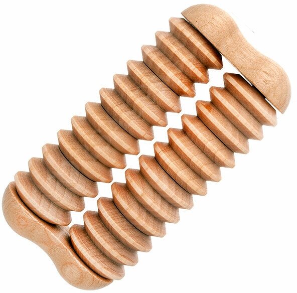 Массажёр для рук МА5208 дорожный ДВЕ ОСИ (берёза, 20 x 40 х 90 мм.), 1 шт.