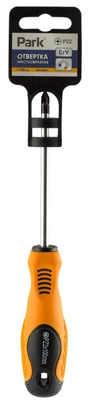 Отвертка крестообразная PZ2х100 мм, двухкомпонентная рукоятка (008405)