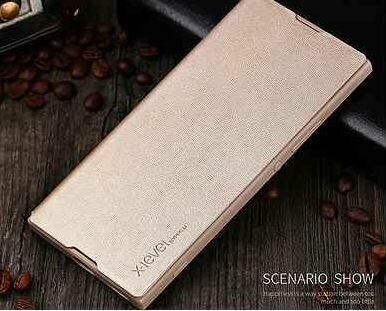 Чехол на Sony Xperia E4, Sony Xperia E2105, книжка кожаный FIBCOLOR, золотой