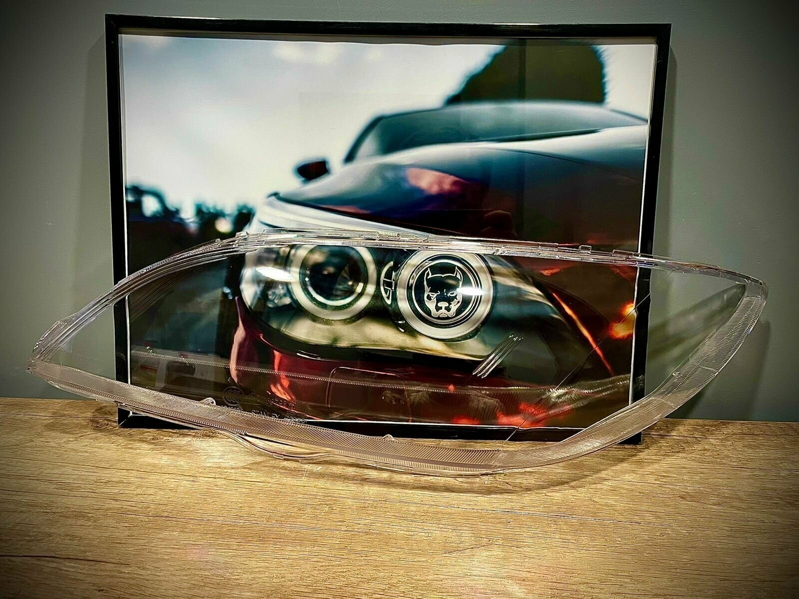 Стекло фары Mazda 3 BK седан 2003-2009 (левое) Cтекла фар Мазда БК