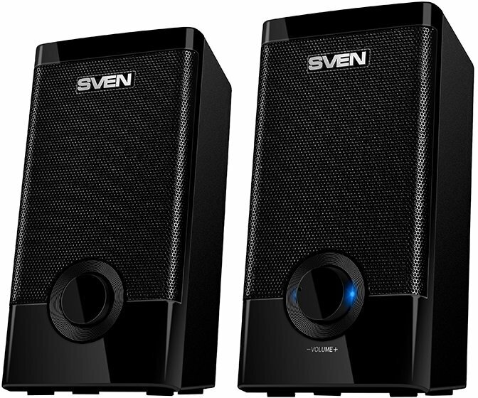Акустическая система Sven Акустическая система стерео Sven 318 2x2.5Вт, питание от USB, черный (ret)
