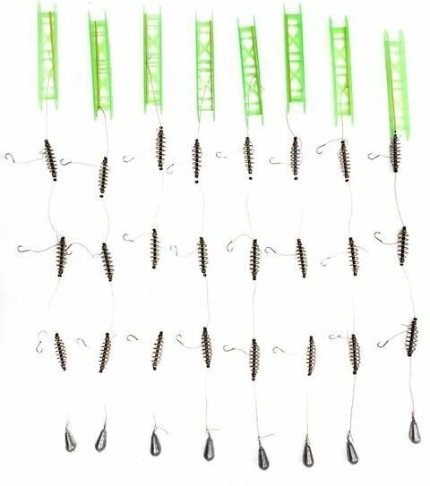 Монтаж "Убийца карася" оснастка для донной рыбалки, фидерный монтаж 8шт. 20гр