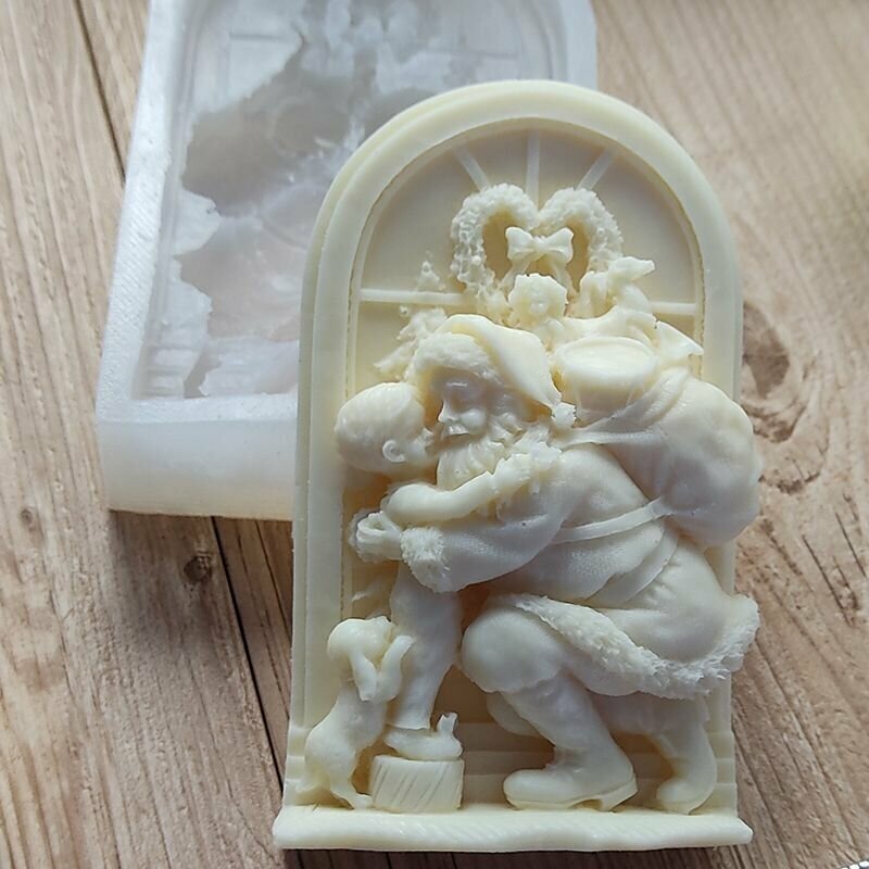 Молд силиконовый Brilliant Mold. Форма Дед с мальчиком