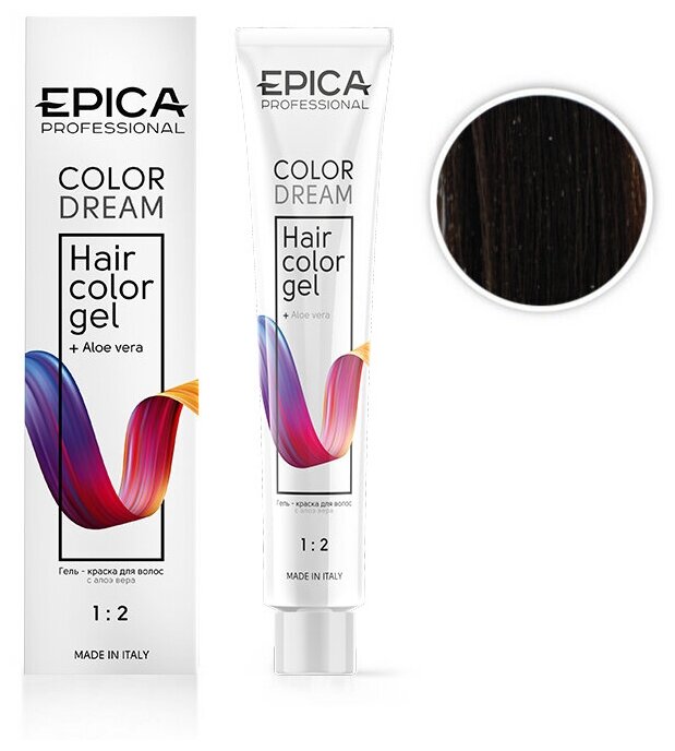 EPICA PROFESSIONAL Colordream Гель-краска 5.77 светлый шатен шоколадный интенсивный, 100 мл.
