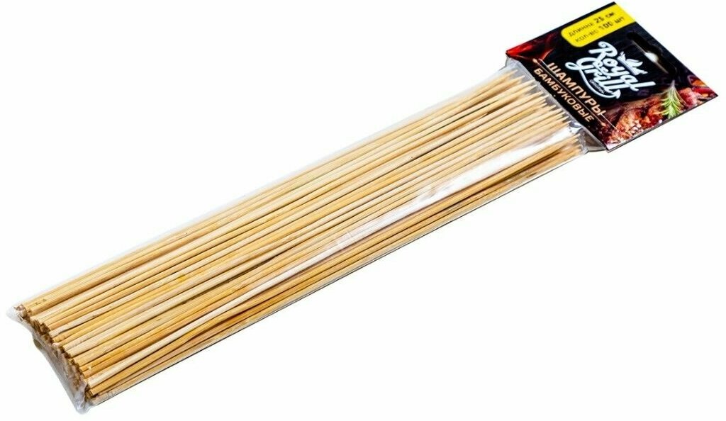Шампуры для шашлыка бамбуковые 25см, 100 шт