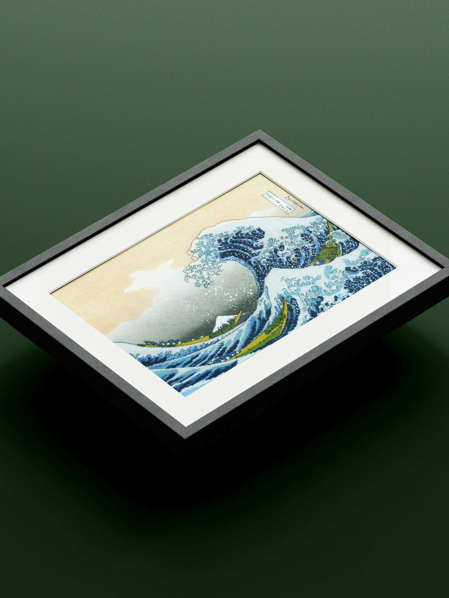 Набор для вышивания крестом Риолис, "Большая волна в Канагаве" по мотивам гравюры К. Хокусая, 40*30 см, 0100-РТ