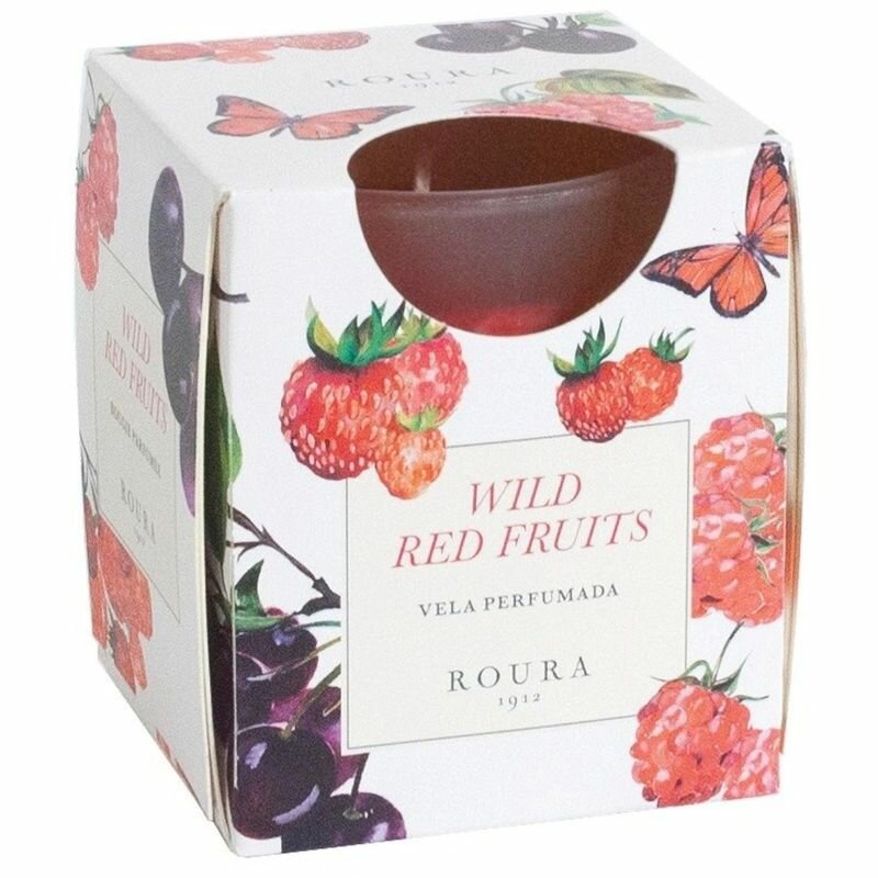 Свеча ароматическая в стакане Ягоды фрукты 85*70 мм ROURA