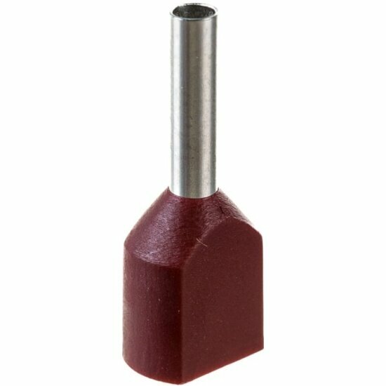 Наконечник Iek НШВИ(2) 0.75-8 темн. красн. (уп.100шт), UTE10-D75-100