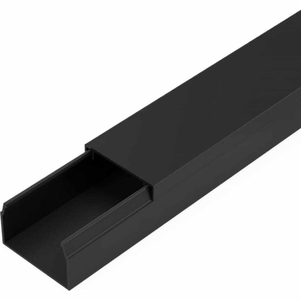 Кабель-канал Промрукав черный 2-й замок в п/э 25x16 2м PR03.0212 для прокладки слаботочных