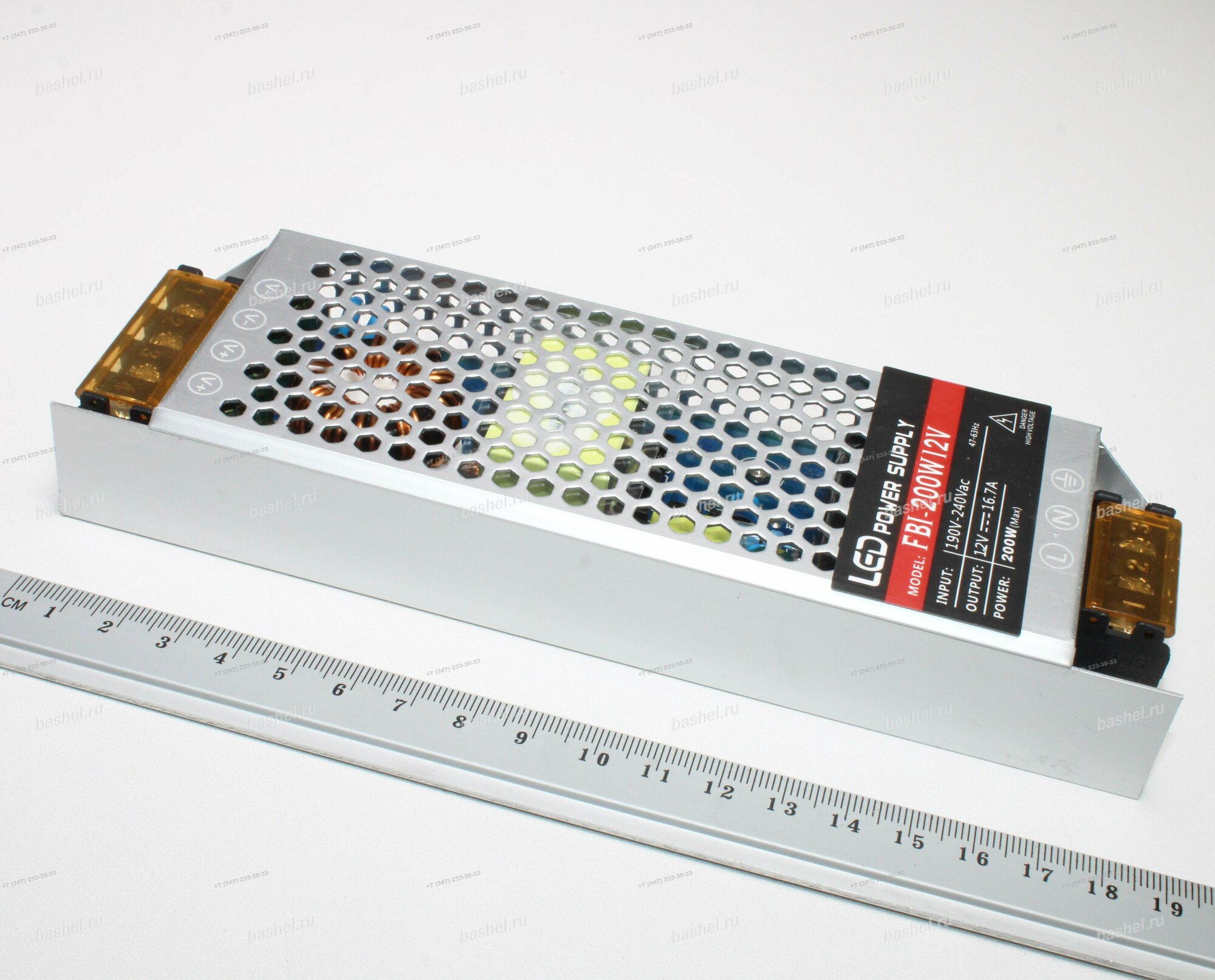 12V, 200W, 16.7A, 190-240VAC FBI-200W12V, Модуль питания сетевой (блок питания с винтами)