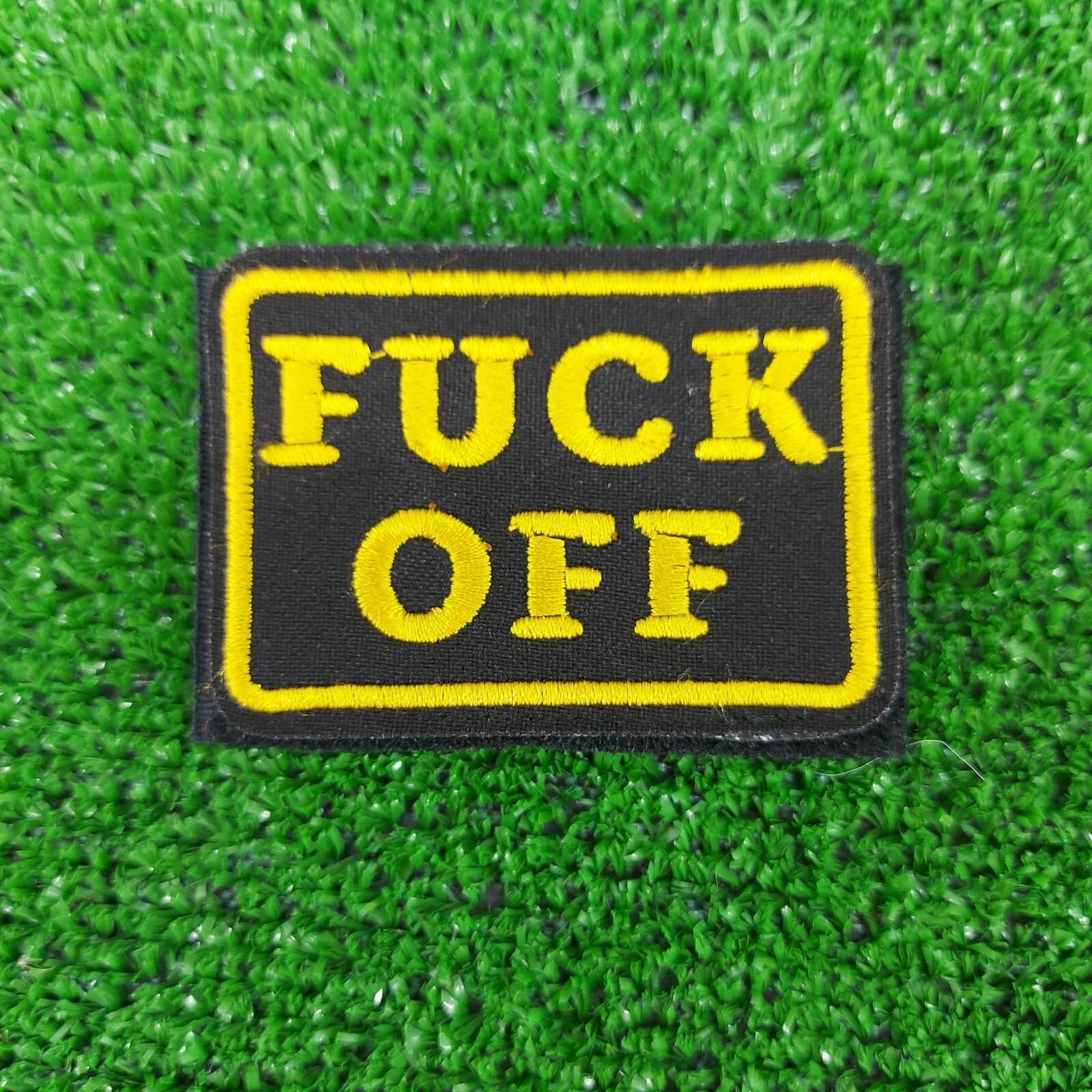 Нашивка ( шеврон патч patch ) тактическая вышитая на липучке 7,5х5 черная