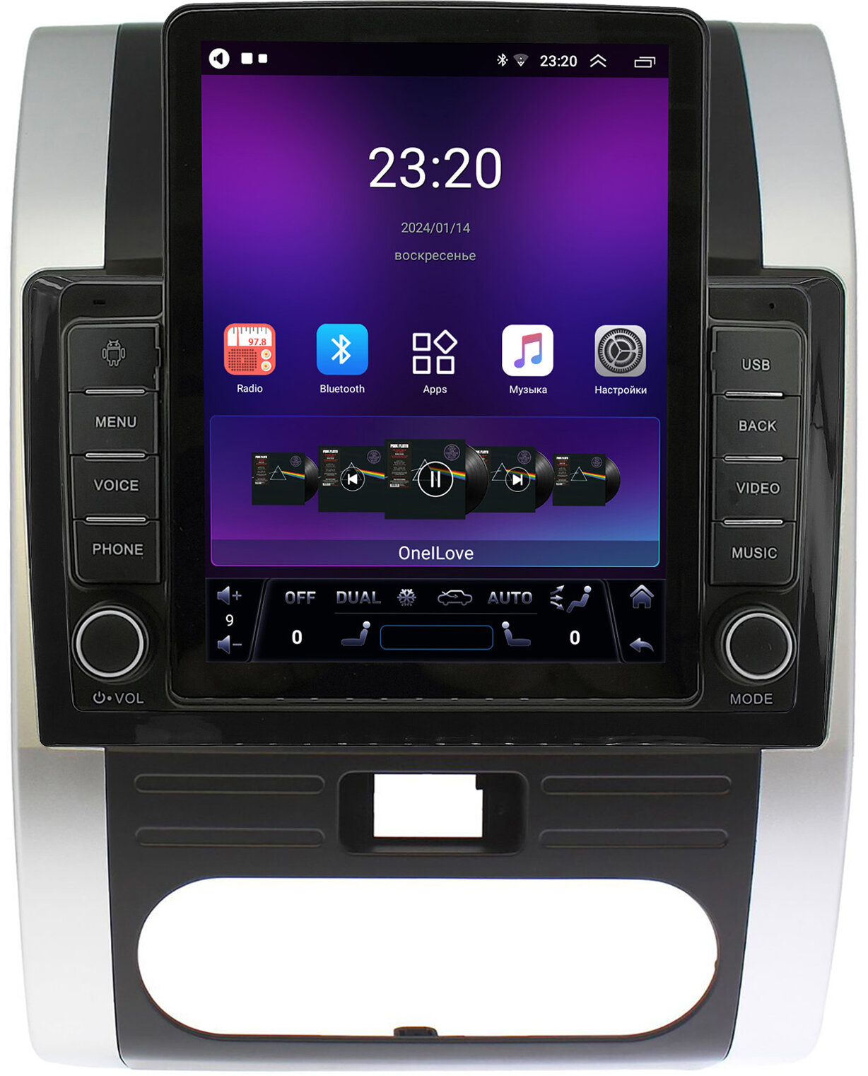 Штатная магнитола Nissan X-Trail (T31) 2007-2015 Canbox GTR095-1011 на Android 10 (QLed, 4/64, DSP, CarPlay)