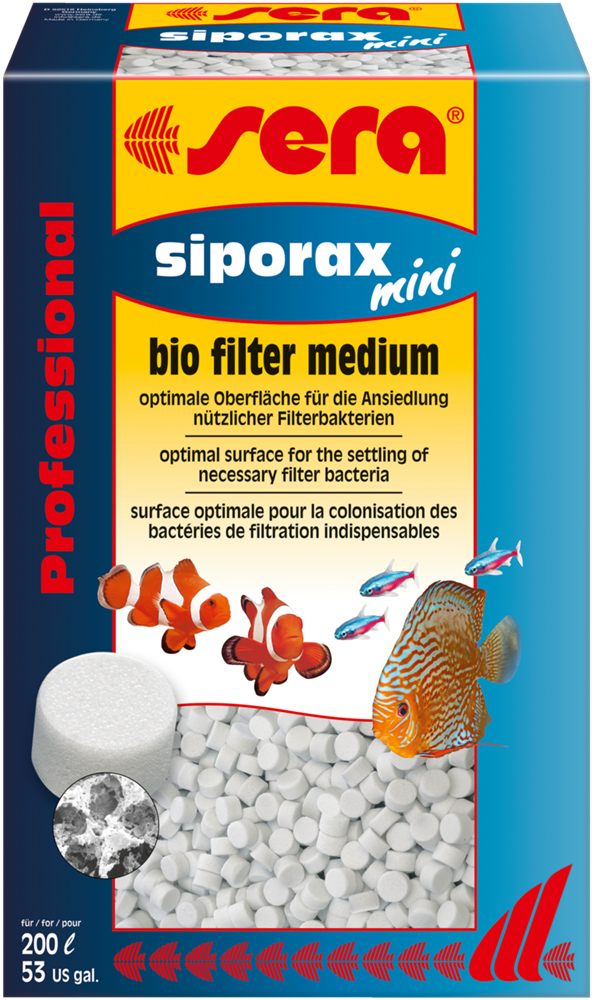 Биологический наполнитель Sera Siporax Professional Mini 270 г, для биологической фильтрации воды (спеченное стекло)