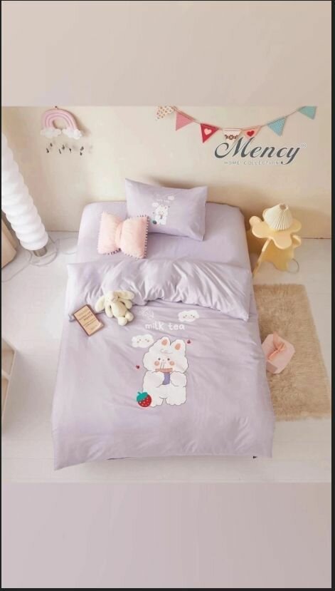 Представляем Вашему вниманию детский полутороспальный (полуторка, 1,5 полуторный) комплект постельного белья высокого качества турецкого бренда MENCY.