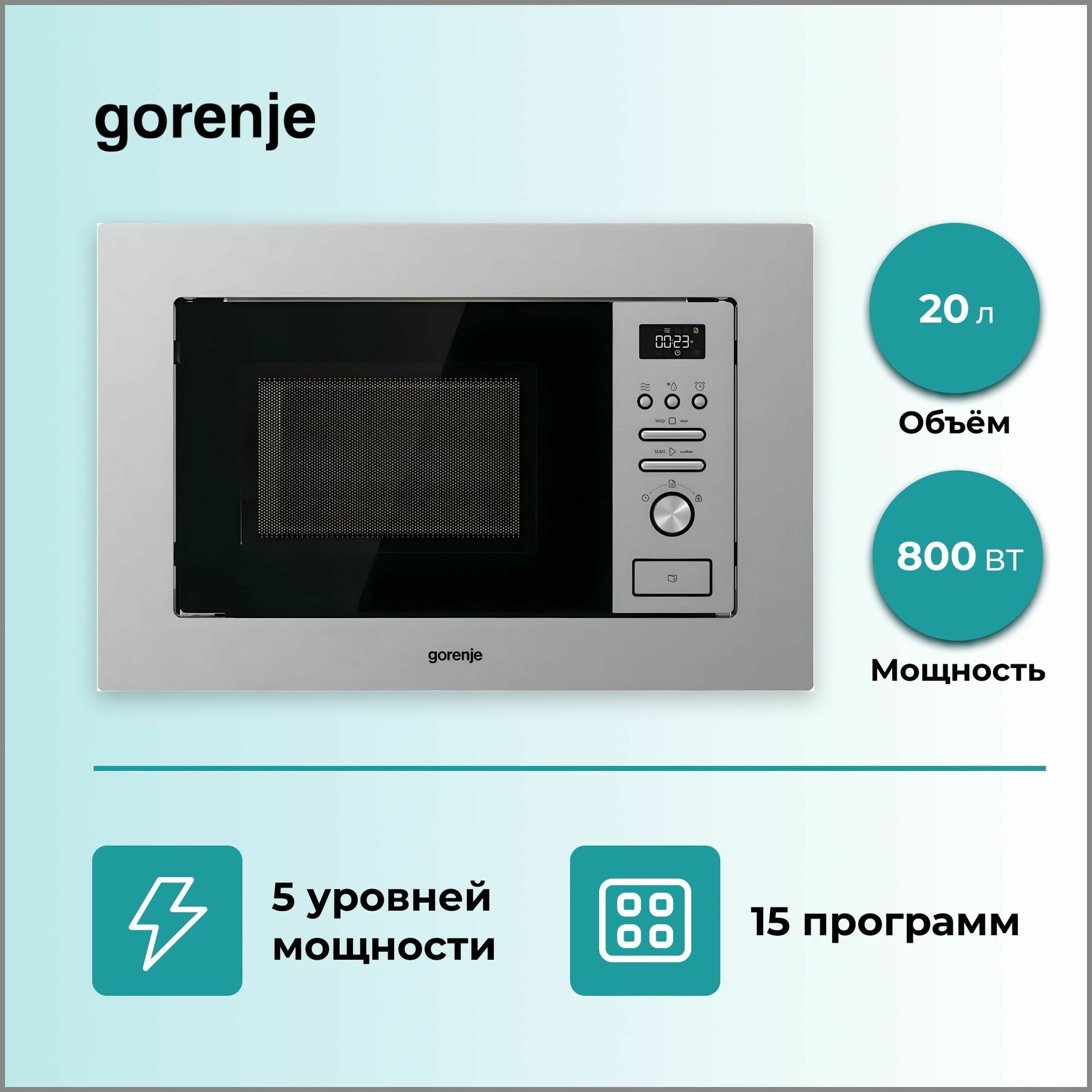 Встраиваемая микроволновая печь Gorenje BM201AM1X. Товар уцененный