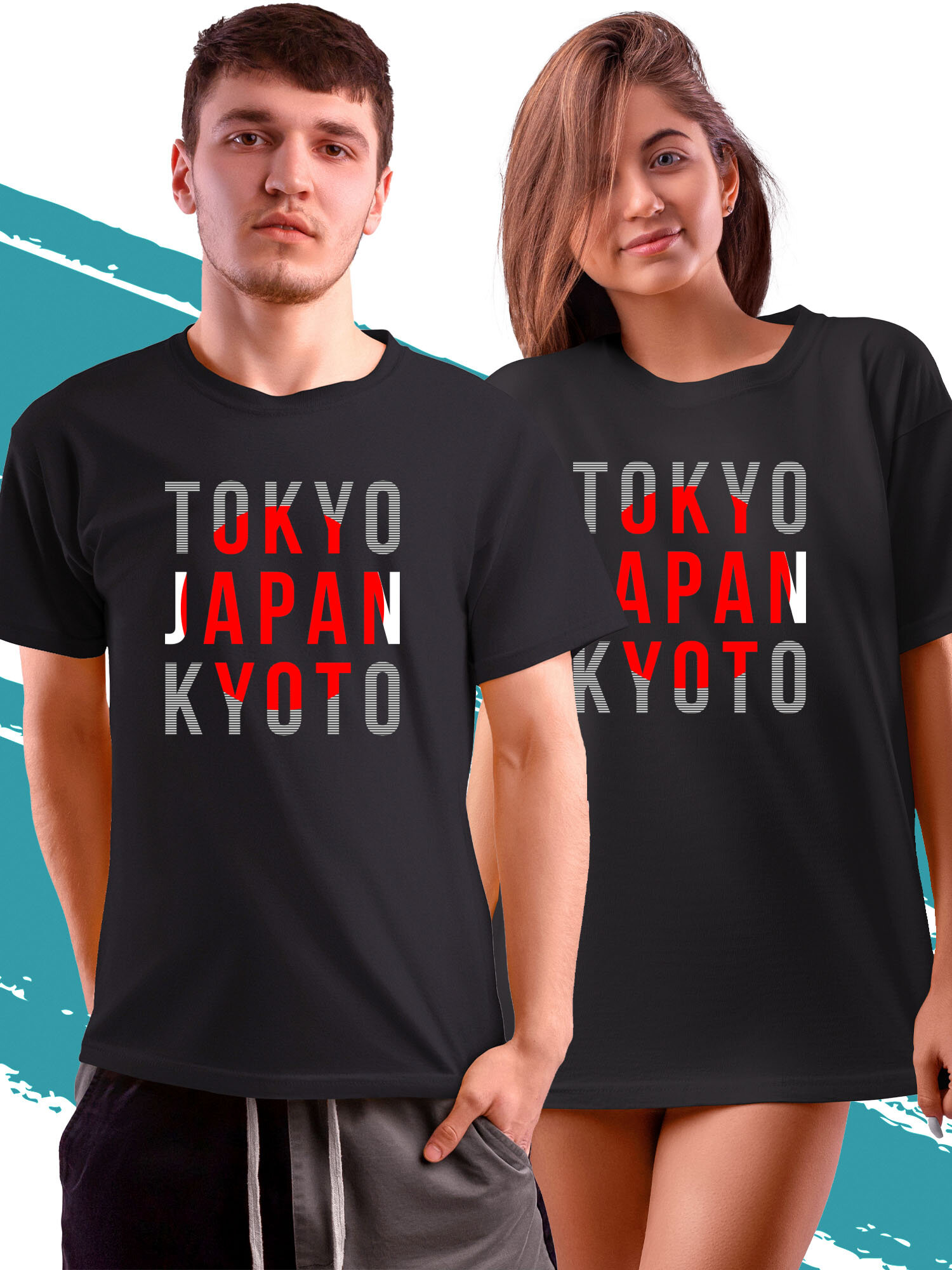 Футболка Токио Киото и флаг Tokyo Japan Kyoto-
