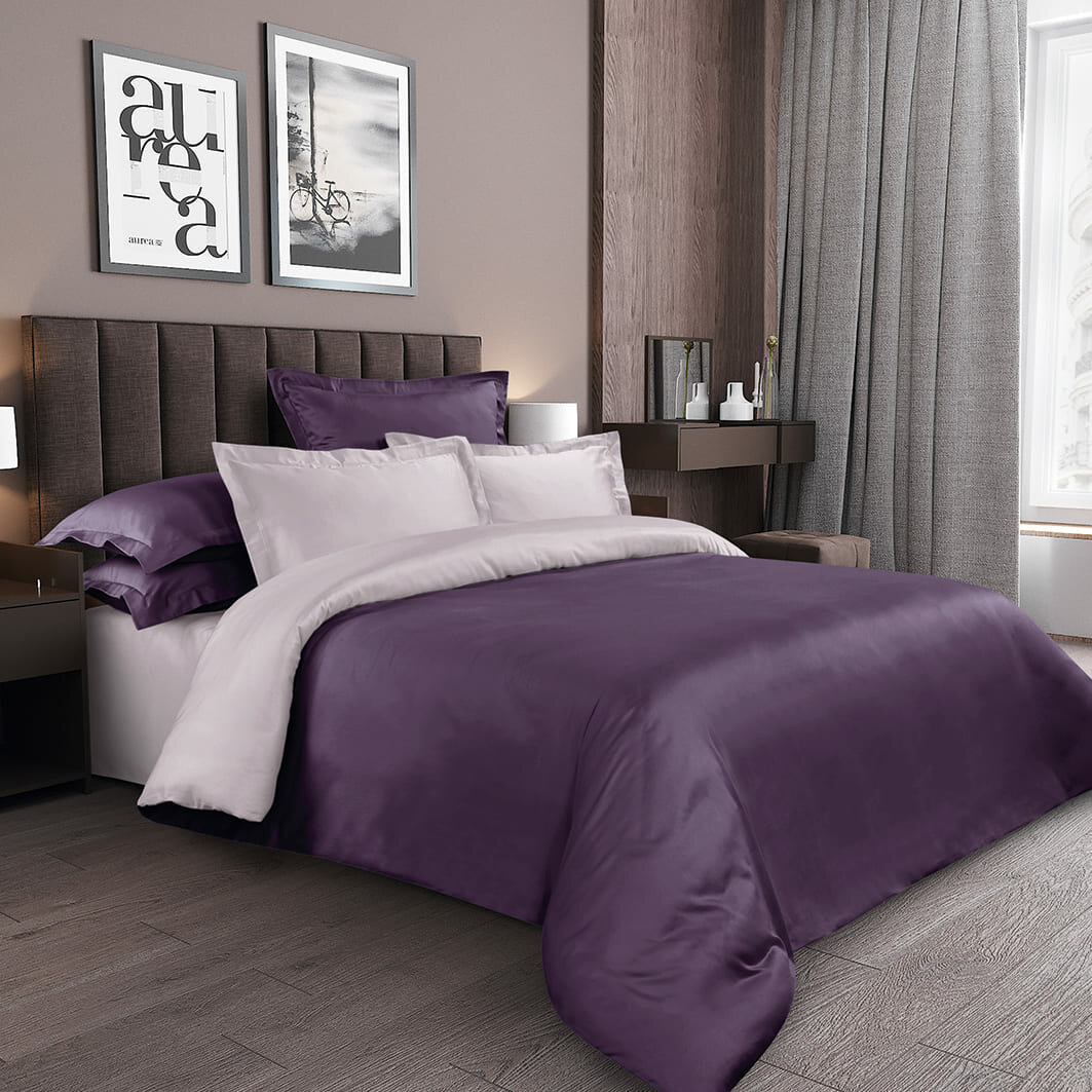 Постельное белье Евро Макси Сатин (4 наволочки) "Таинство"