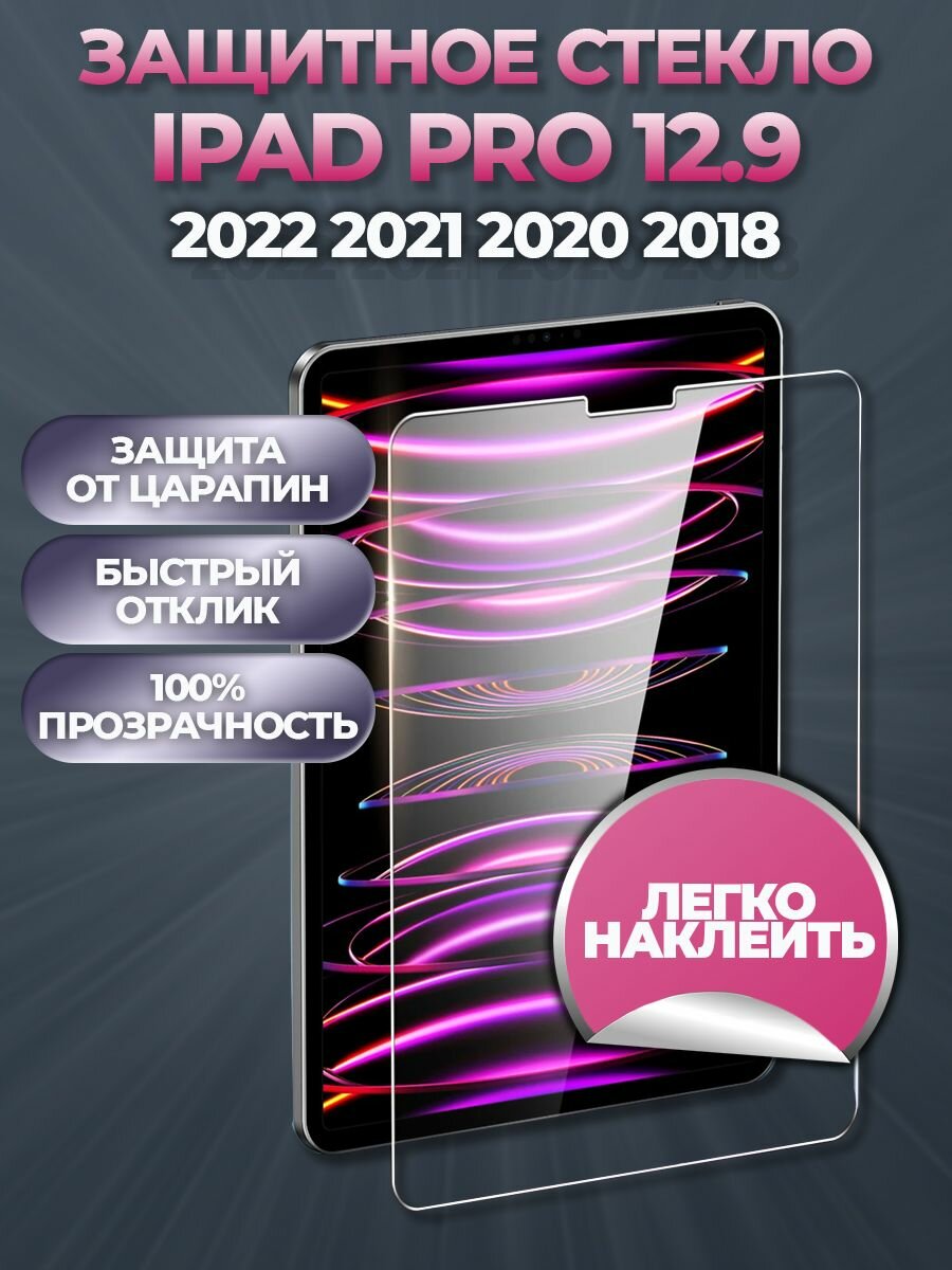 Защитное стекло для iPad Pro 12.9 2018-2024
