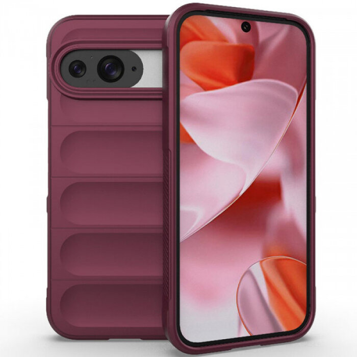 Flex Silicone Противоударный чехол для Google Pixel 9 / 9 Pro с защитой камеры и микрофиброй