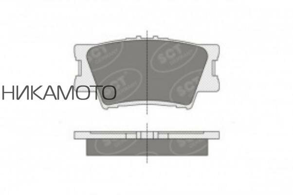 SCT GERMANY SP336 Колодки тормозные задн. TOYOTA RAV 4 III/RAV 4 IV
