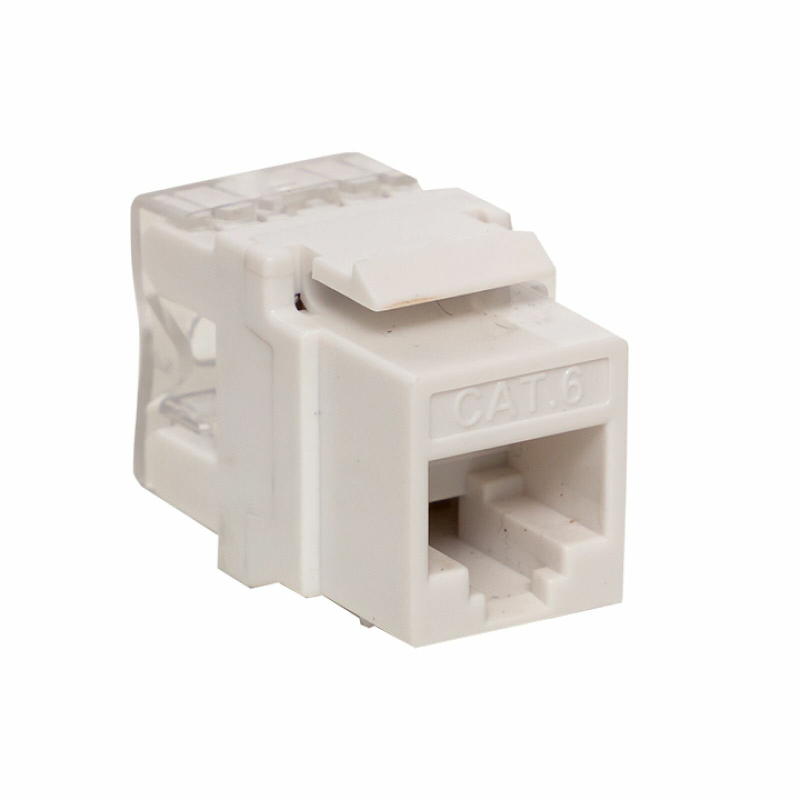 Модуль Keystone TERACOM PRO Cat.6 RJ-45 неэкранированный 110 IDC 180 градусов белый - 1 шт