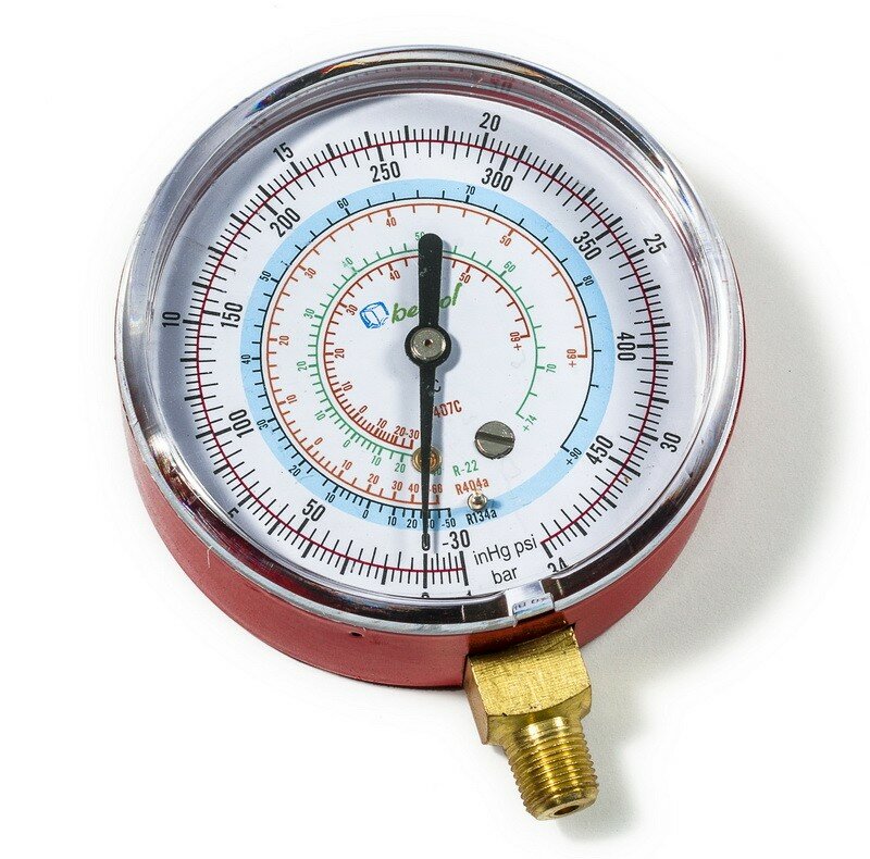 Манометр Becool BCJH-N 80мм (R134a; R404A; R407C; 507A) (021176)