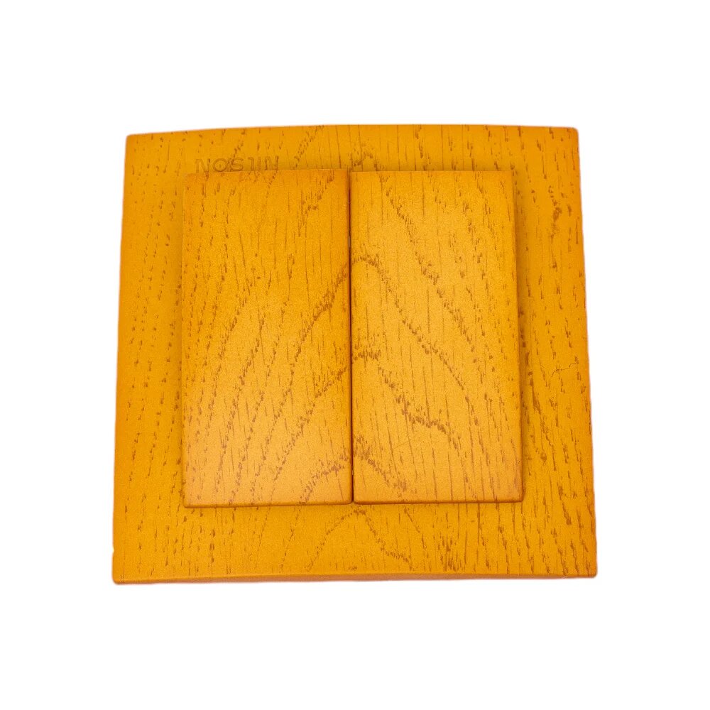 Двухклавишный выключатель Nilson TOURAN WOOD