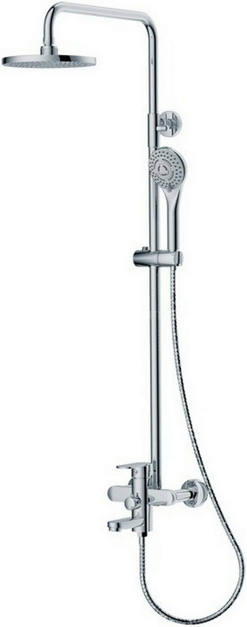 Душевая стойка со смесителем с лейкой "тропический душ" KERN 5005