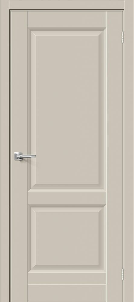 Межкомнатная Дверь ПЭТ Bravo Неоклассик-32 Cream Silk 700x2000мм (Полотно+Коробка+5 Наличников) / Браво.