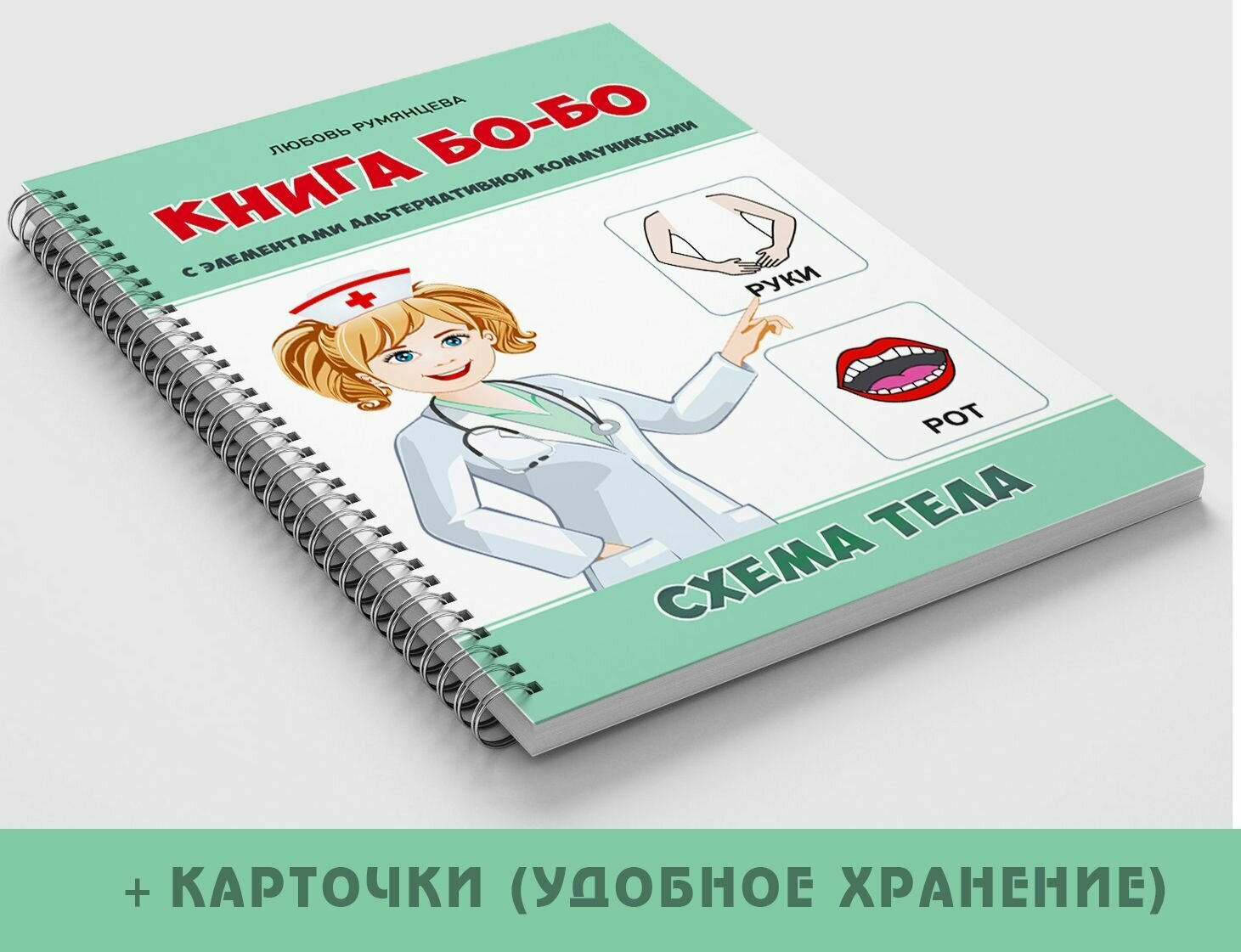 "Книга БО-БО" схема тела (девочка)