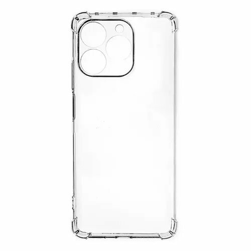 Чехол (клип-кейс) PERO CC02-RN60-TR, для Realme Note 60, противоударный, прозрачный