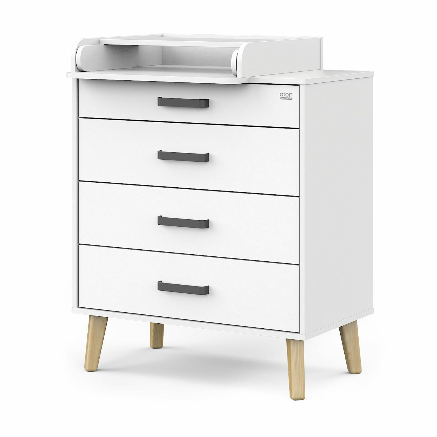 Пеленальный комод с разделителем и съёмным столиком Gall Белый