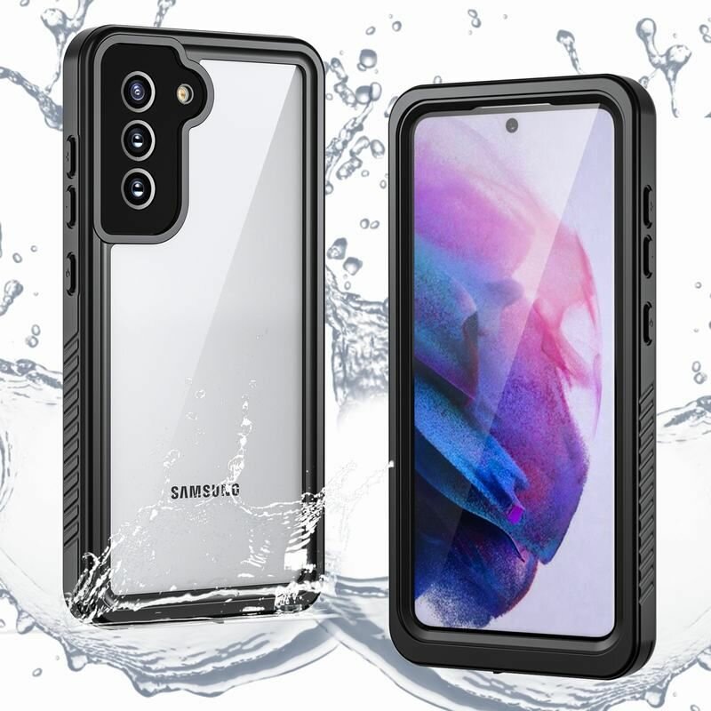 Водонепроницаемый чехол MyPads для Samsung Galaxy S21 FE, IP68 Waterproof Shockproof Case, Черный