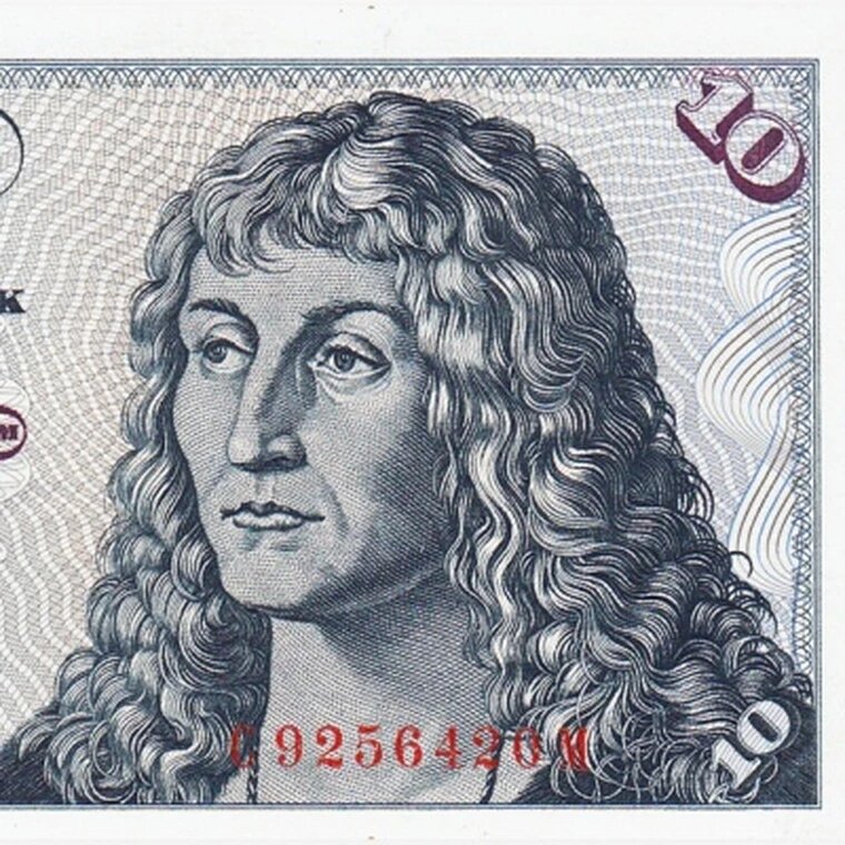 10 марок 1960 Германия ФРГ, сувенирная копия, банкноты и купюры редкие коллекционные