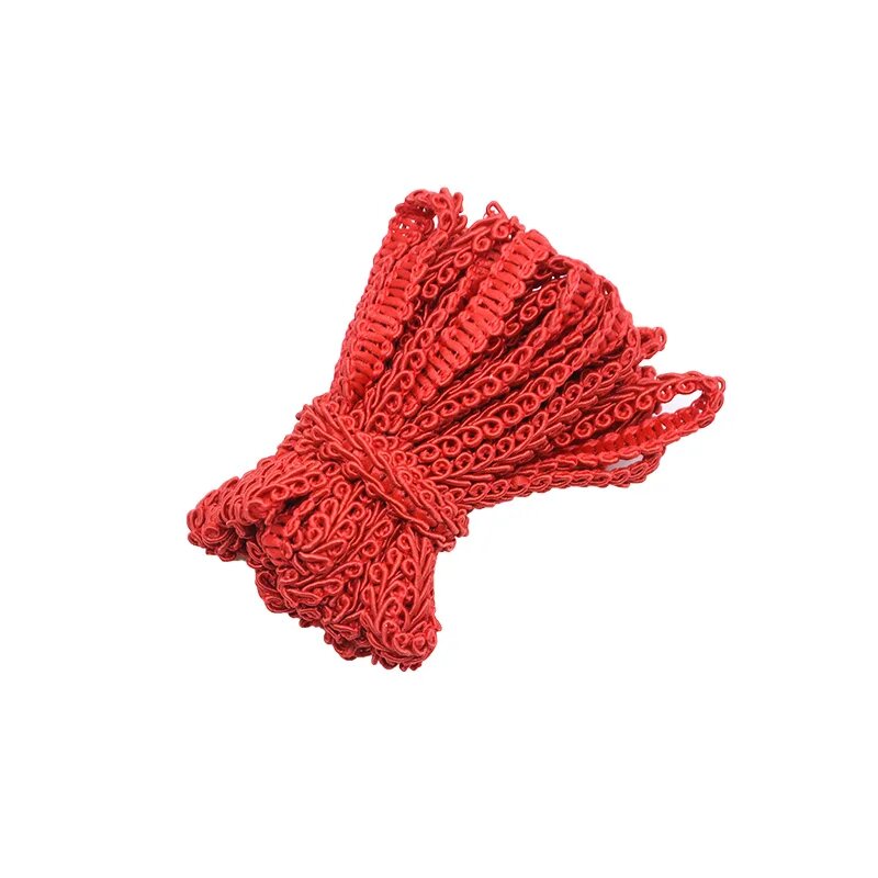 Кружевная лента YONGSNOW, золотая и серебряная, 10 м Красный, Red