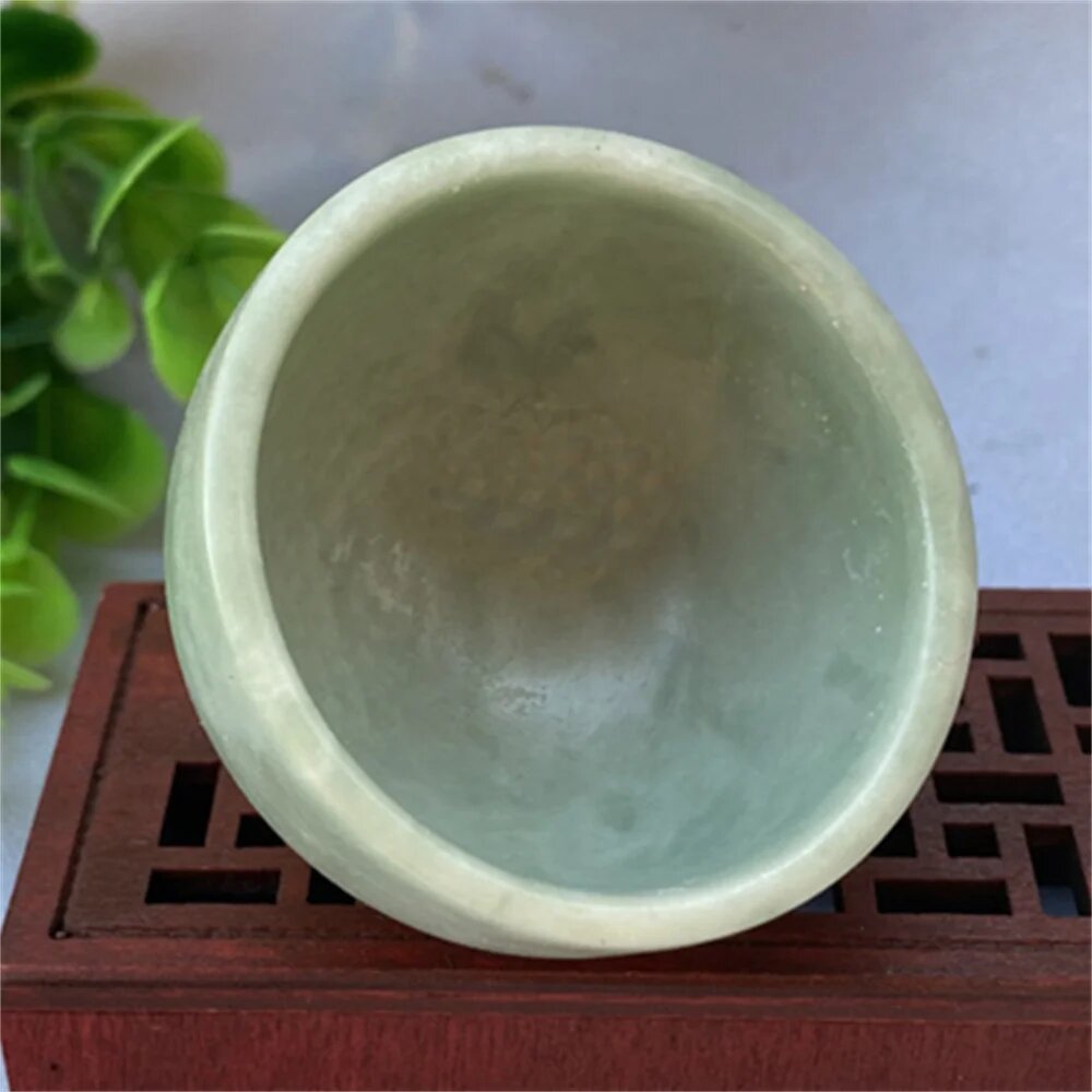 Нефритовая хрустальная чаша 50 мм Изумрудный, Dark Gray