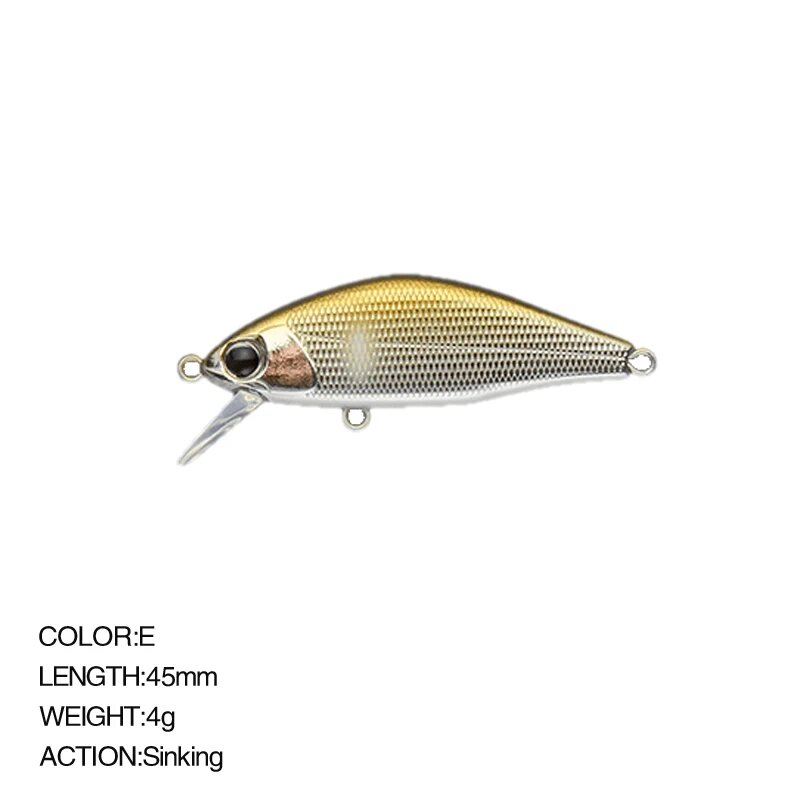 Воблер тонущий Micro Minnow, 4г, 4.5 см, Цвет: E