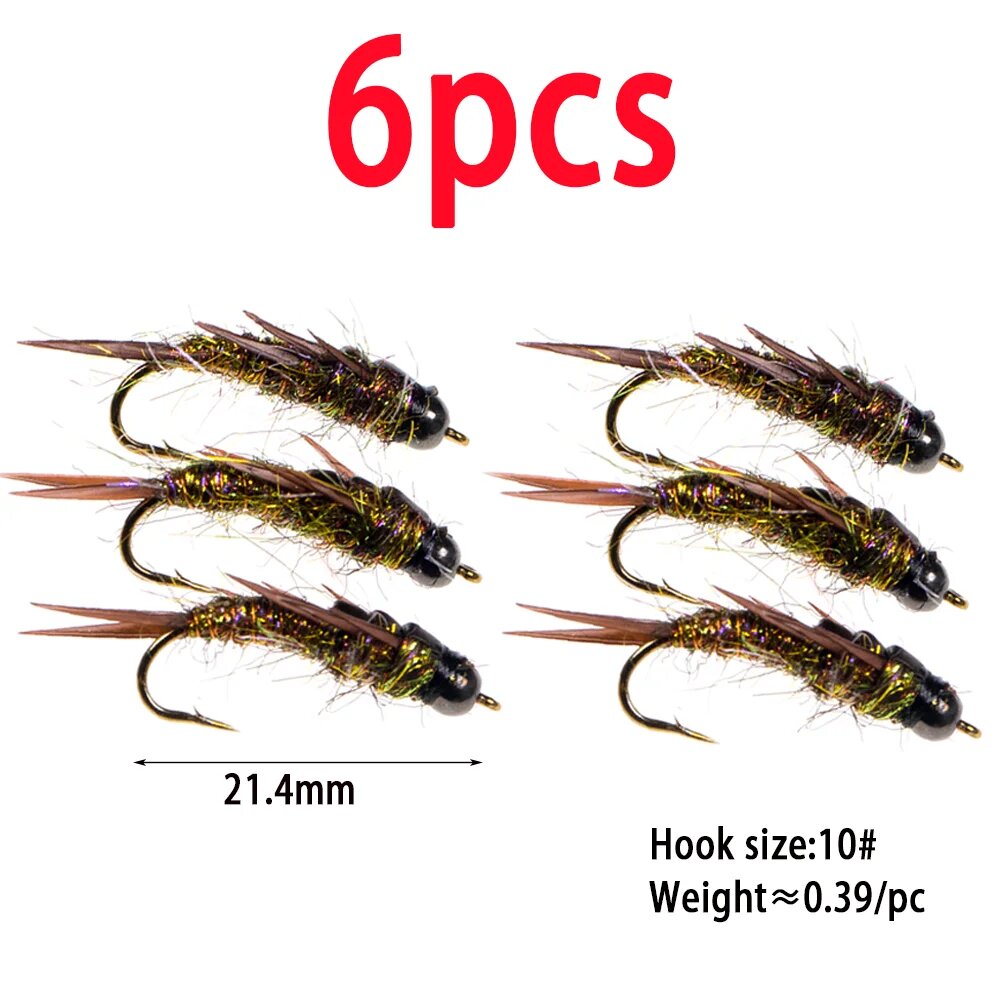 Наживка для ловли нахлыстом, латунная Нимфа, медная проволока, тонущий, для форели, окуня