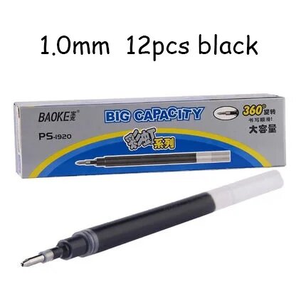 Baoke PC1048 гелевая ручка 1,0 мм 12pcs black
