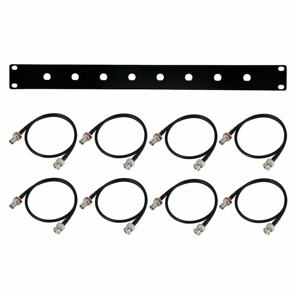 Восемь отверстий Установка аудиостойки 8 кабелей BNC 50 см Для Shure Sennheiser AKG Audio Technica Приемник микрофона
