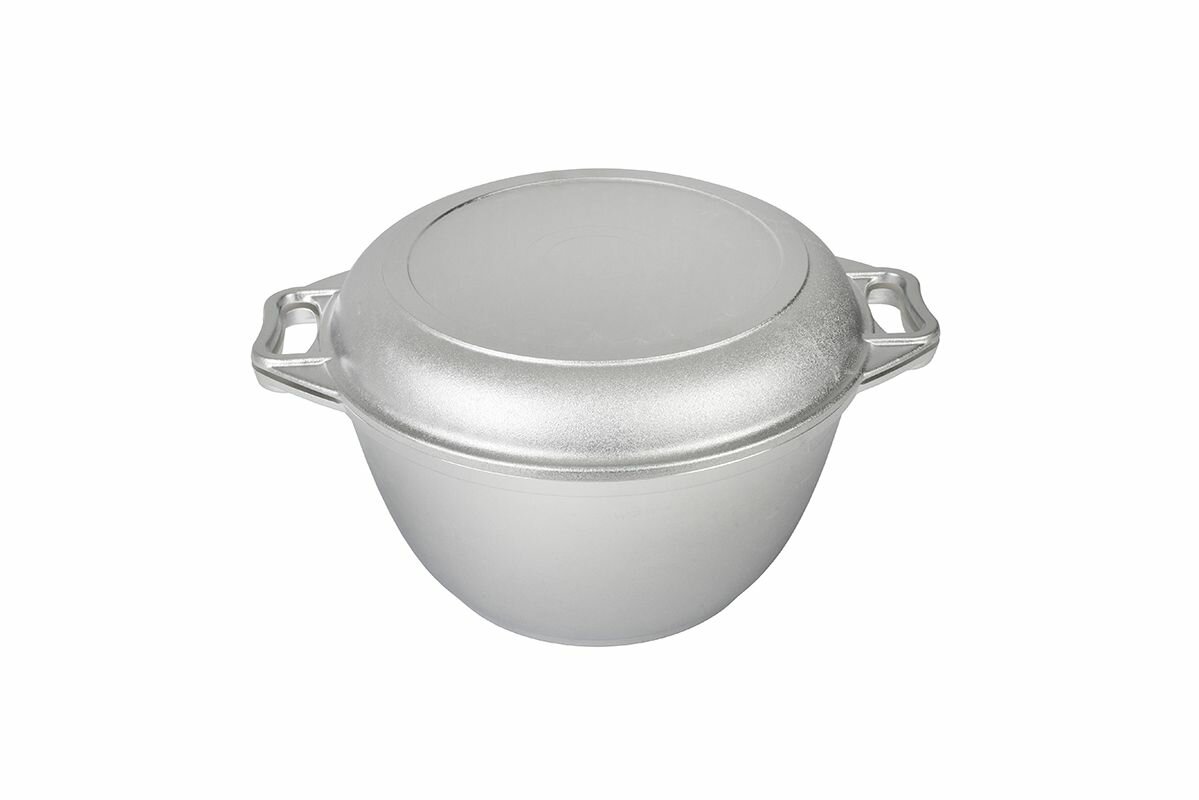 Кукмара казан с крышкой сковородой 3л для плова походный / Kukmara алюминиевый казан для мангала