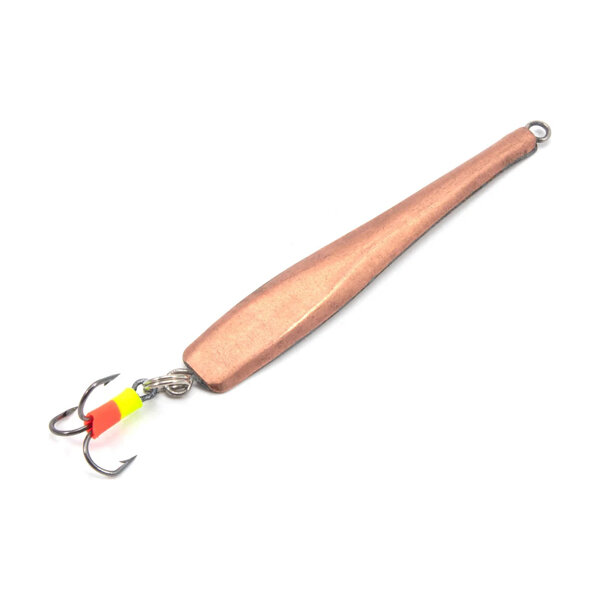 Вертикальная блесна Яман "Аляска с тройником №55" (Никель/Медь), 8.5 г Я-БВ98
