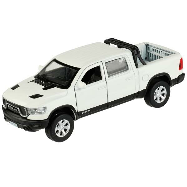Модель машины Технопарк Dodge RAM 1500 Rebel, белая, инерционная RАМ1500-13-WН